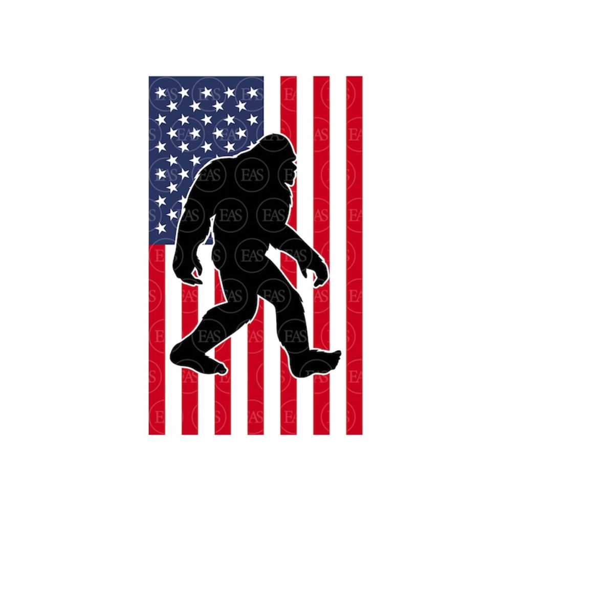 Bigfoot American Flag Svg, Big Foot Svg, Yeti Svg, Sasquatch - Inspire ...