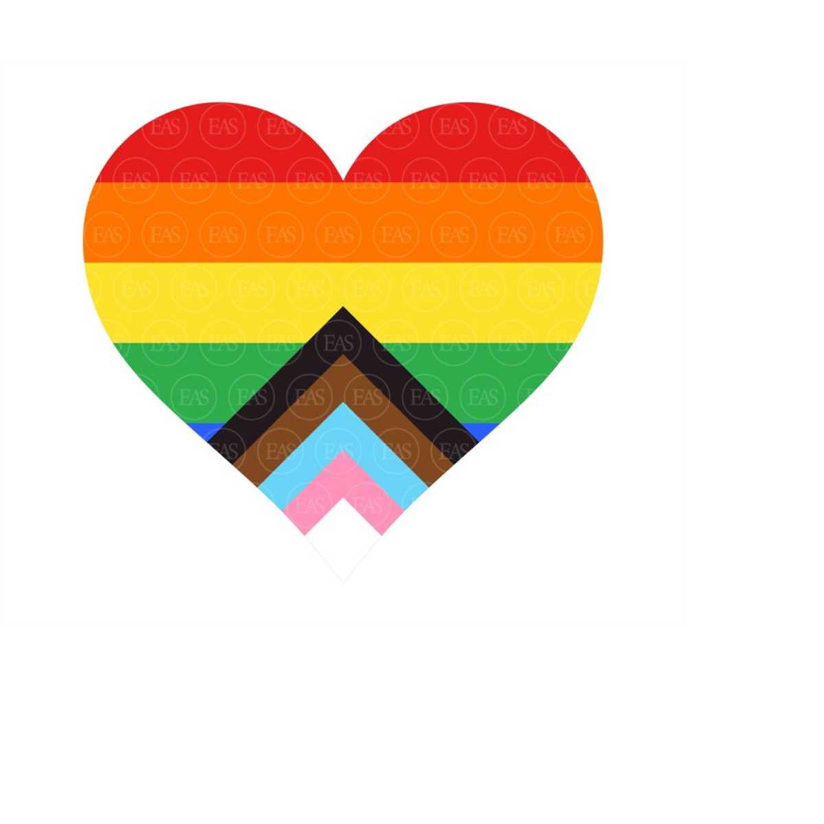 Lgbtq Progress Heart Svg, Rainbow Flag, Lgbt Pride Month. Cl | Inspire ...