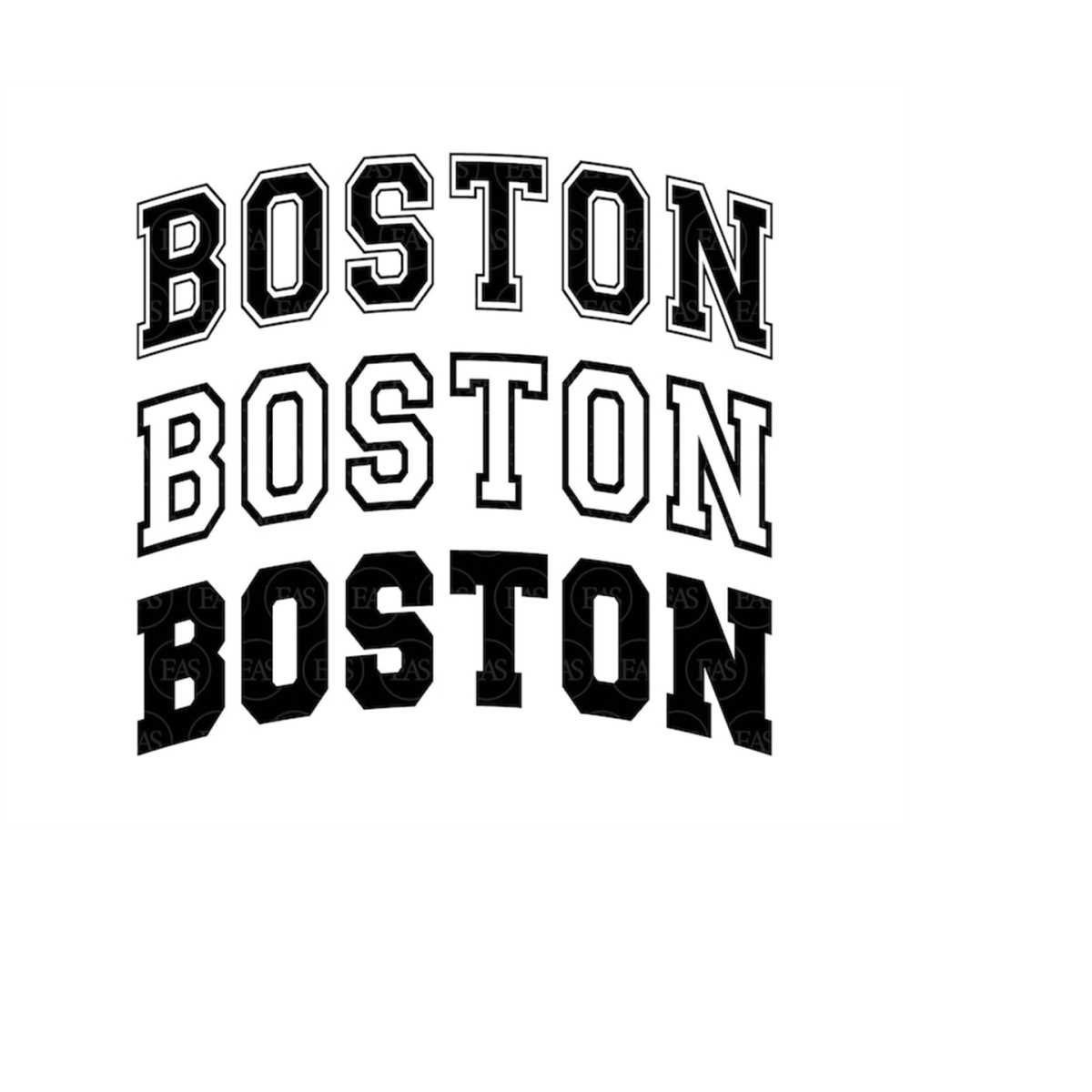 Boston Svg, Arched Varsity Font Svg, College Font, Boston PN - Inspire ...