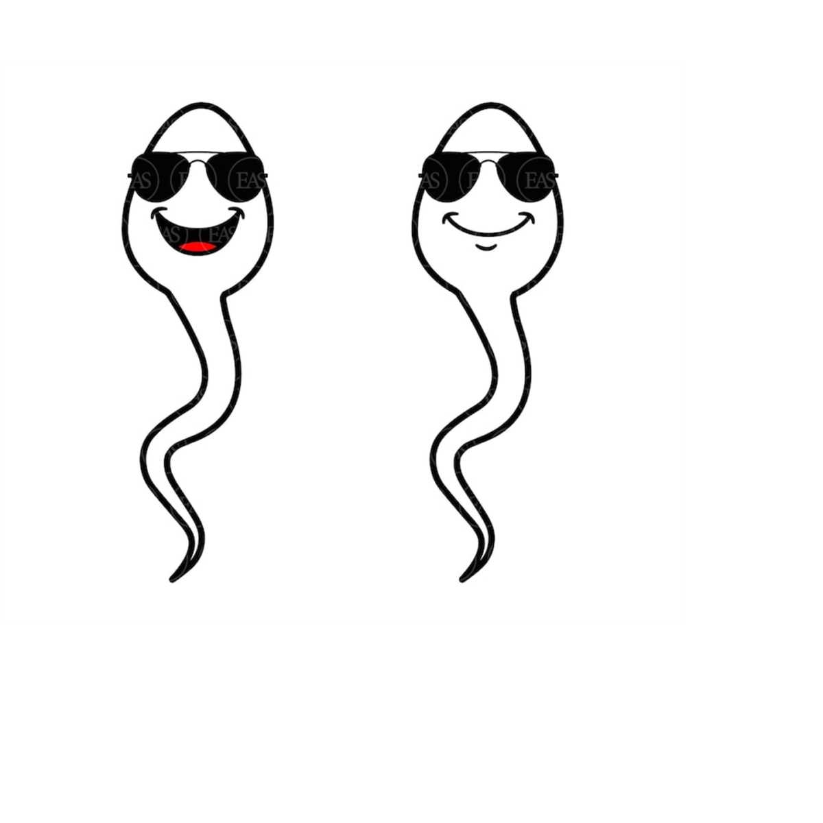 Sperm Svg Sperm With Sunglasses Svg Cum Orgasm Vector Cu Inspire