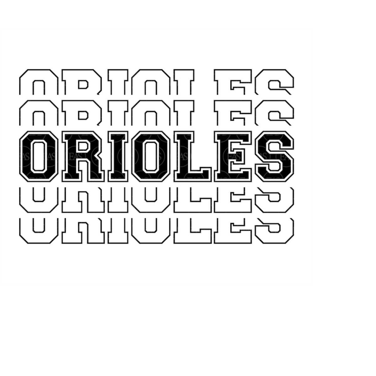 Stacked Orioles Svg, Go Orioles Svg, Run Orioles Svg, Oriole | Inspire ...