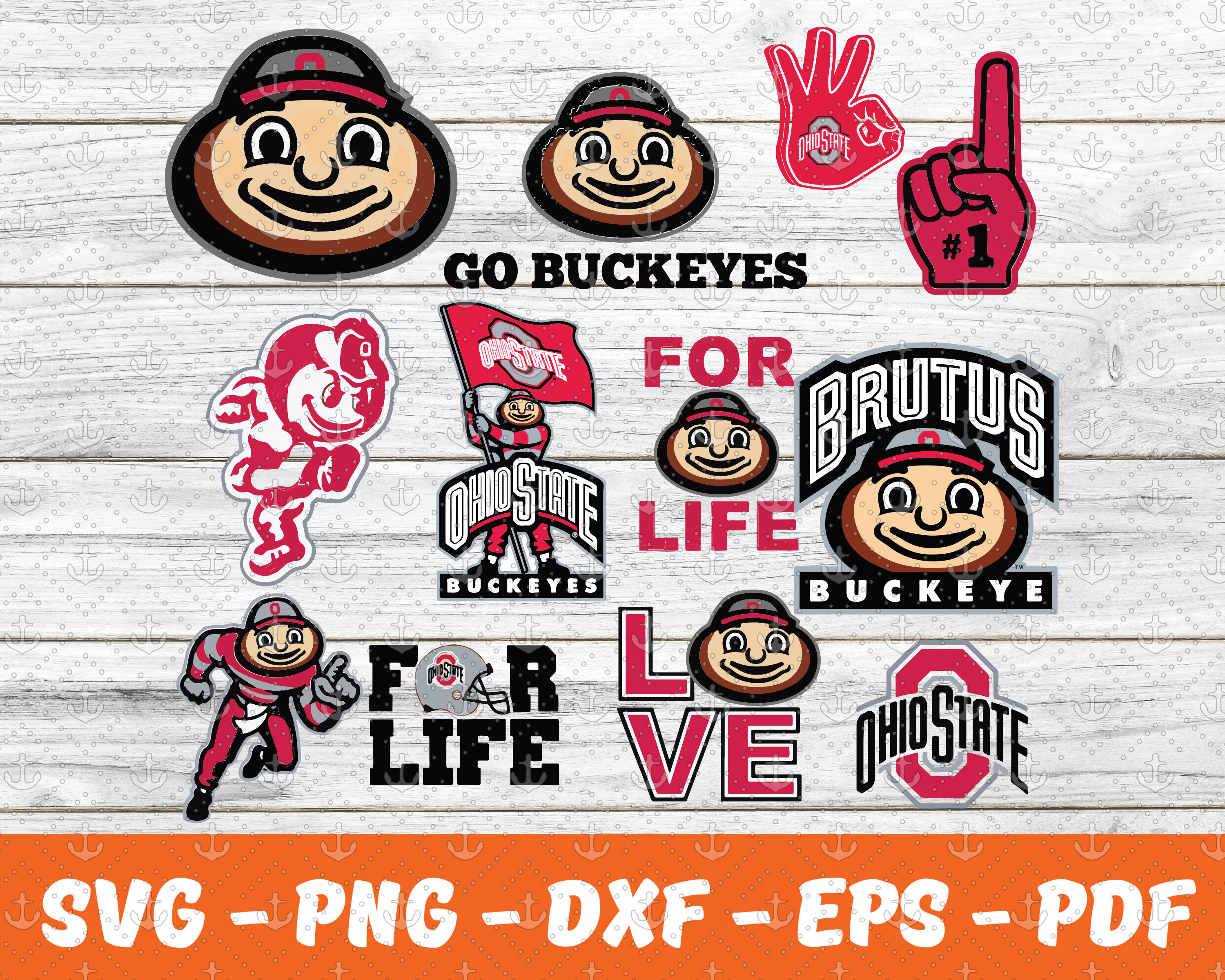 Ohio State Buckeyes Bundle Svg, Football Svg ,Sport Svg, Sp | Inspire ...