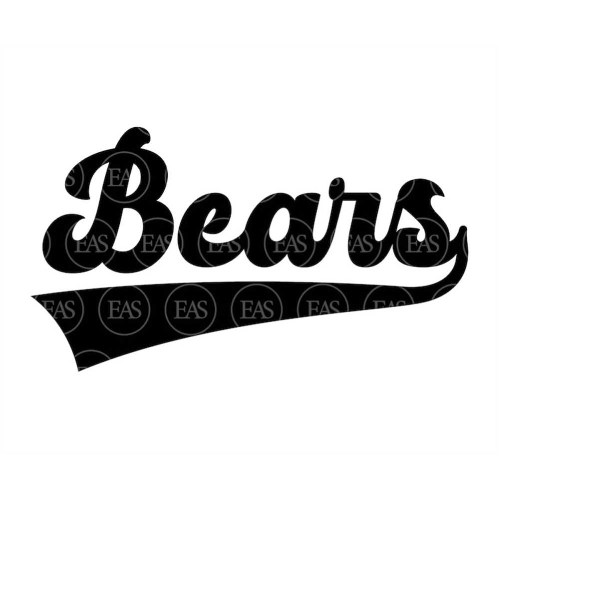 Bears Baseball Svg, Go Bears Svg, Retro Sports Jersey Font, - Inspire ...