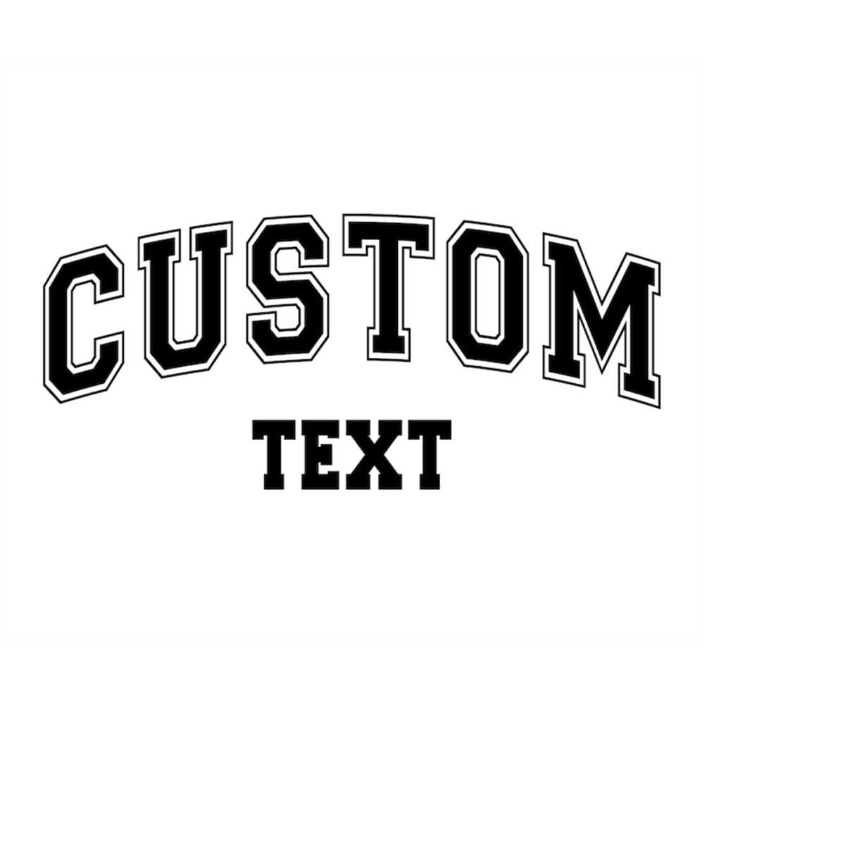 Custom Text Svg, College Font Svg, Varsity Font, Team Sports | Inspire ...