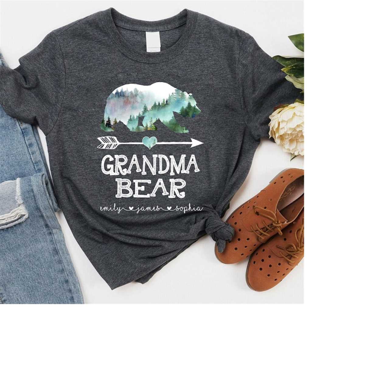 Grandma Bear Shirt, Grandma Mama Shirt, Mother's Day Shirt, | Inspire ...