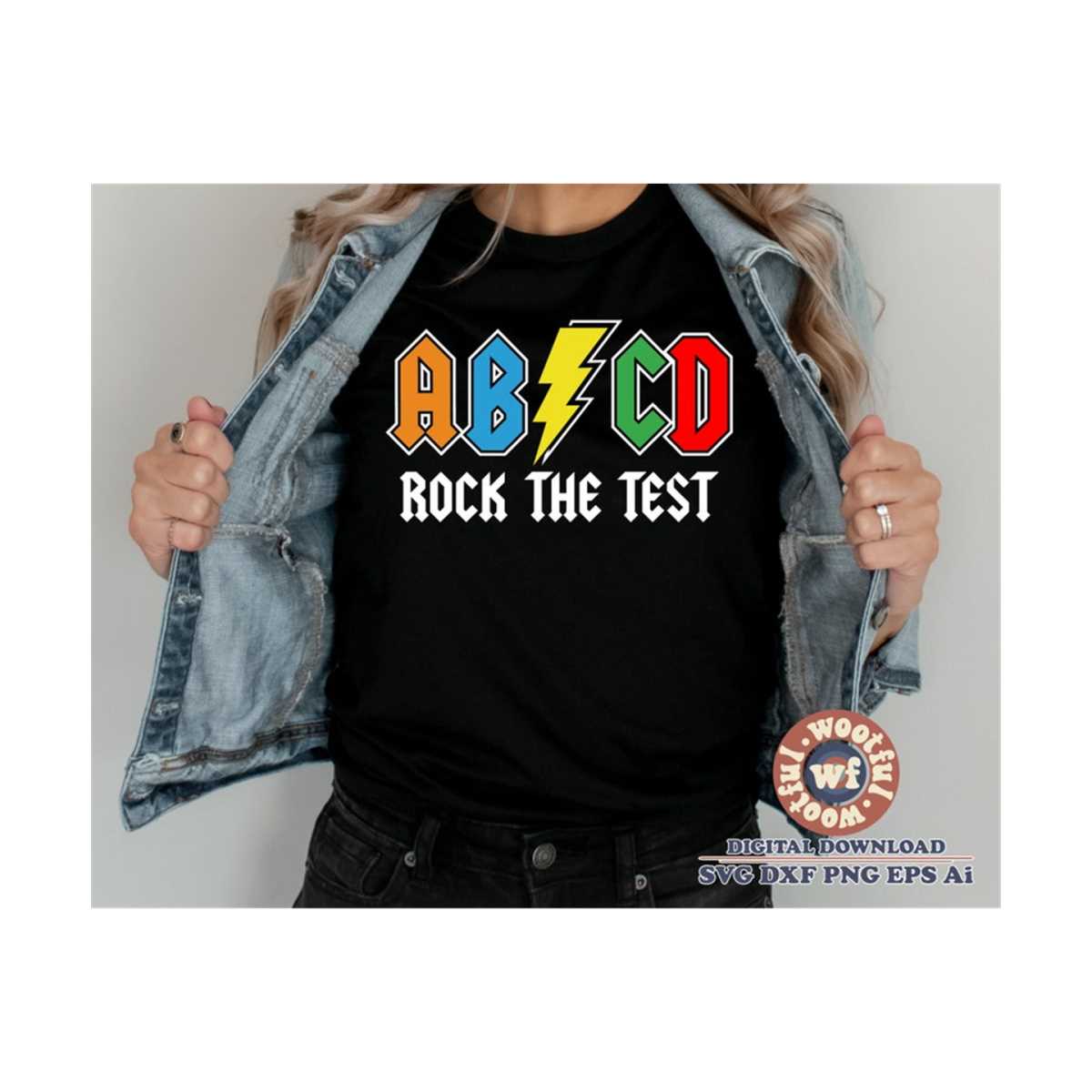 ABCD Rock the Test svg, Test Day svg, Testing svg, Teacher s | Inspire ...