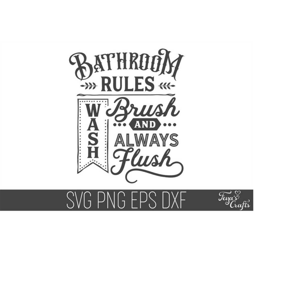Bathroom Rules SVG, Bath SVG, Home SVG, Home Cricut, Bathroo | Inspire ...