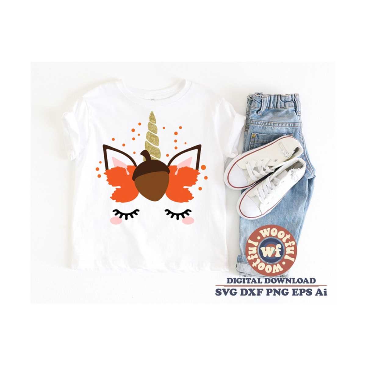 Fall Unicorn Svg Fall Svg Autumn Svg Thanksgiving Svg Ac Inspire Uplift