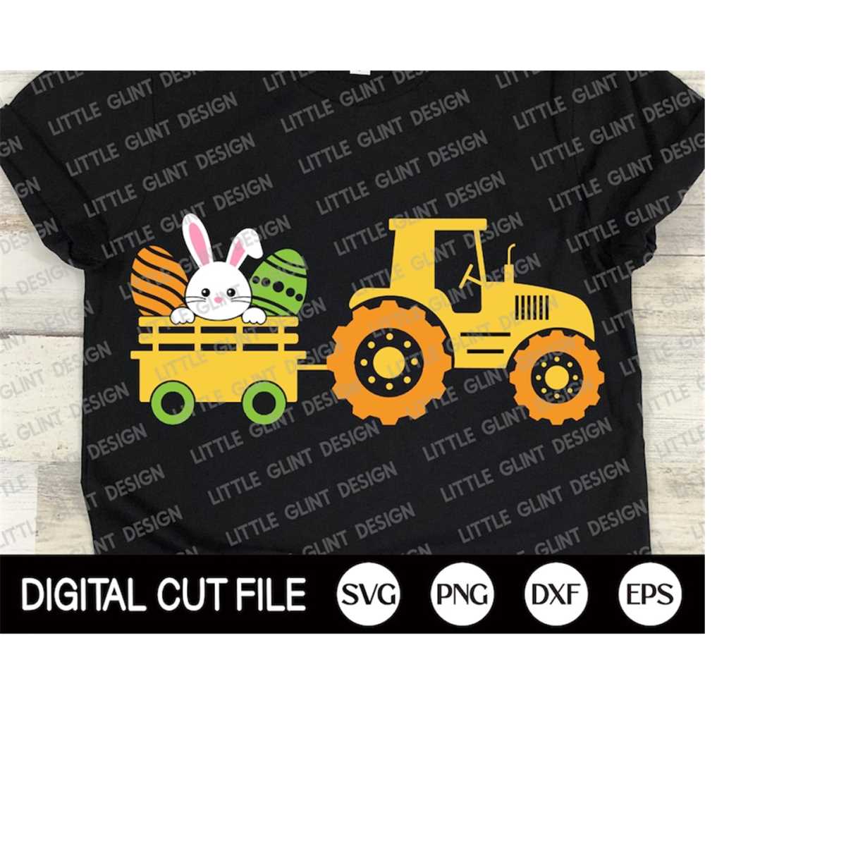 Rabbit In Tractor svg, Easter Svg, Happy Easter Svg, Easter | Inspire ...