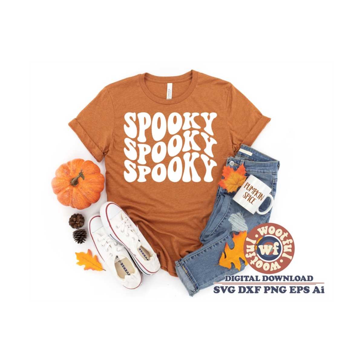 Spooky svg, Fall svg, Autumn svg, Halloween svg, Boo svg, Wa | Inspire ...