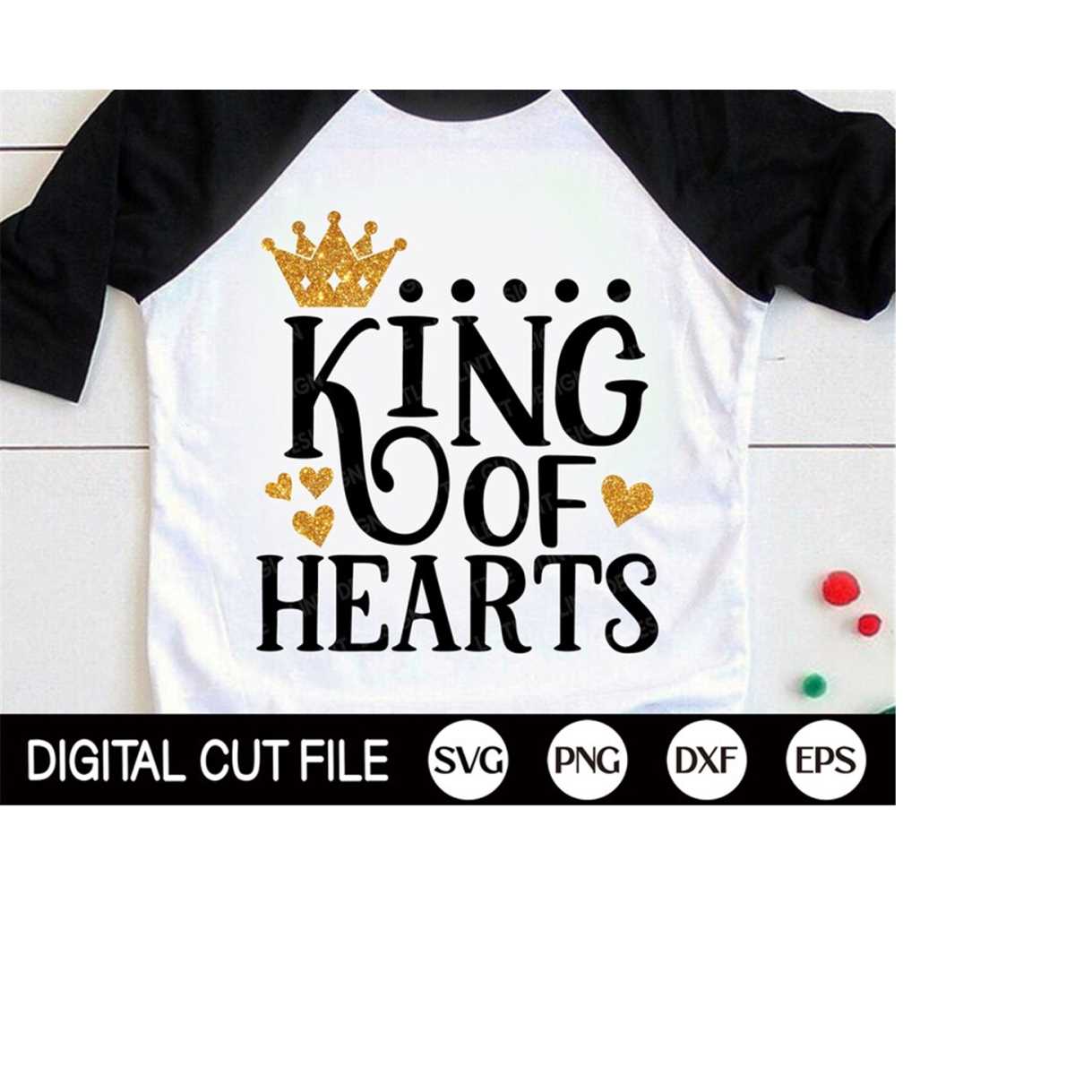 King of Hearts SVG, Valentines Day SVG, Love quote, Valentin - Inspire ...