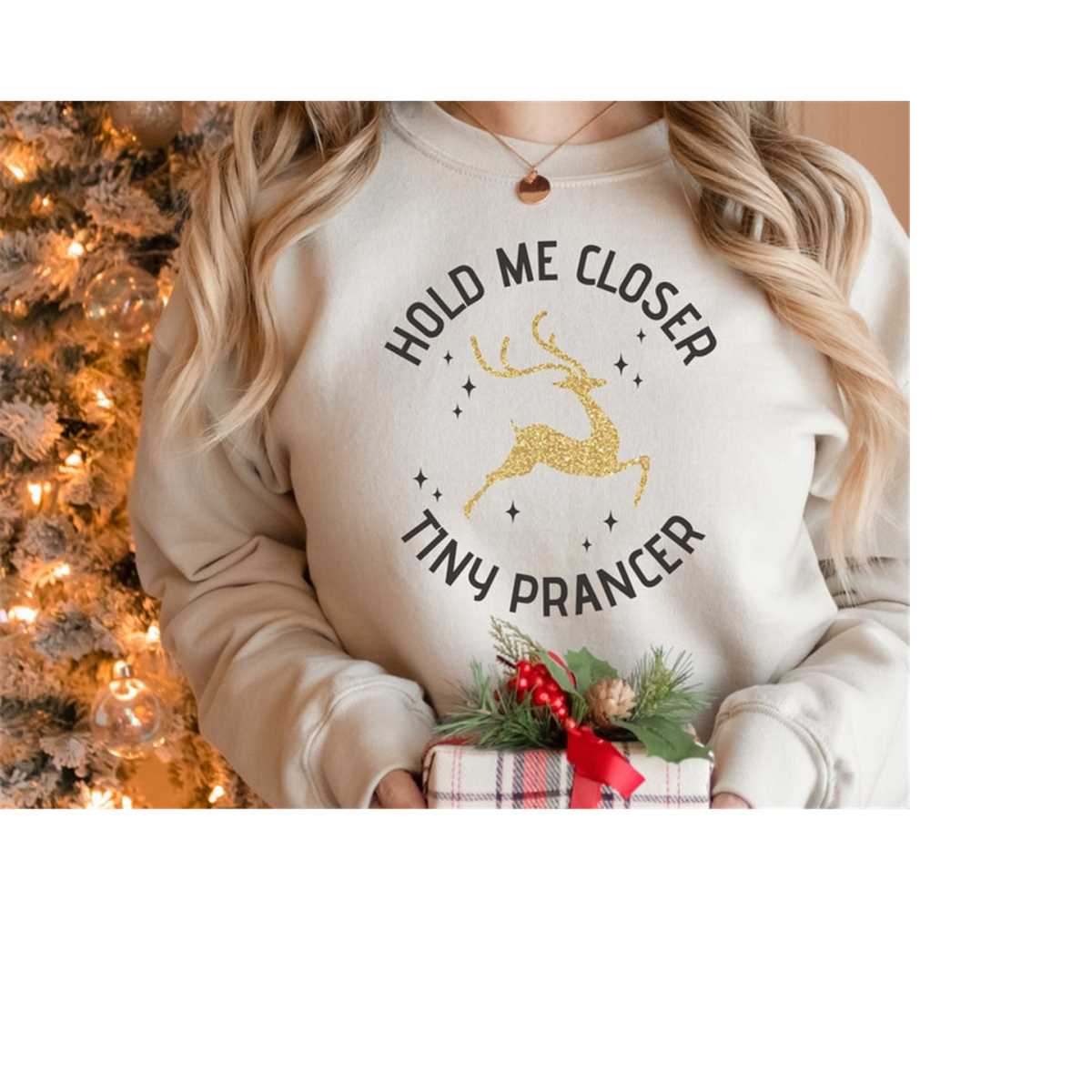 Hold Me Closer Tiny Prancer SVG, Reindeer SVG, Funny Reindee | Inspire Uplift