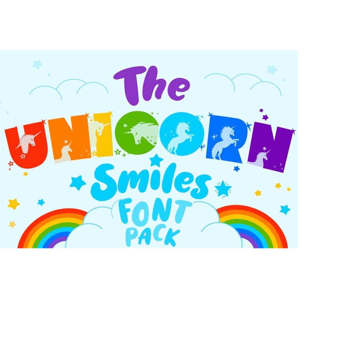 Unicorn Smiles Font | Unicorn Font | Unicorn Craft Font | Un | Inspire ...