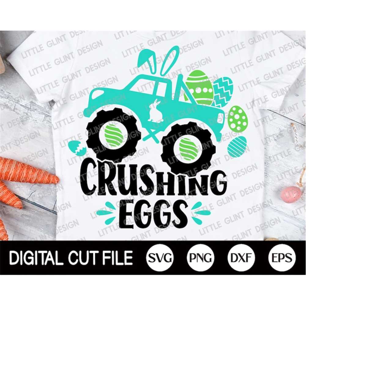 Crushing Eggs, Easter Truck Egg Svg, Easter Svg, Svg Easter | Inspire ...