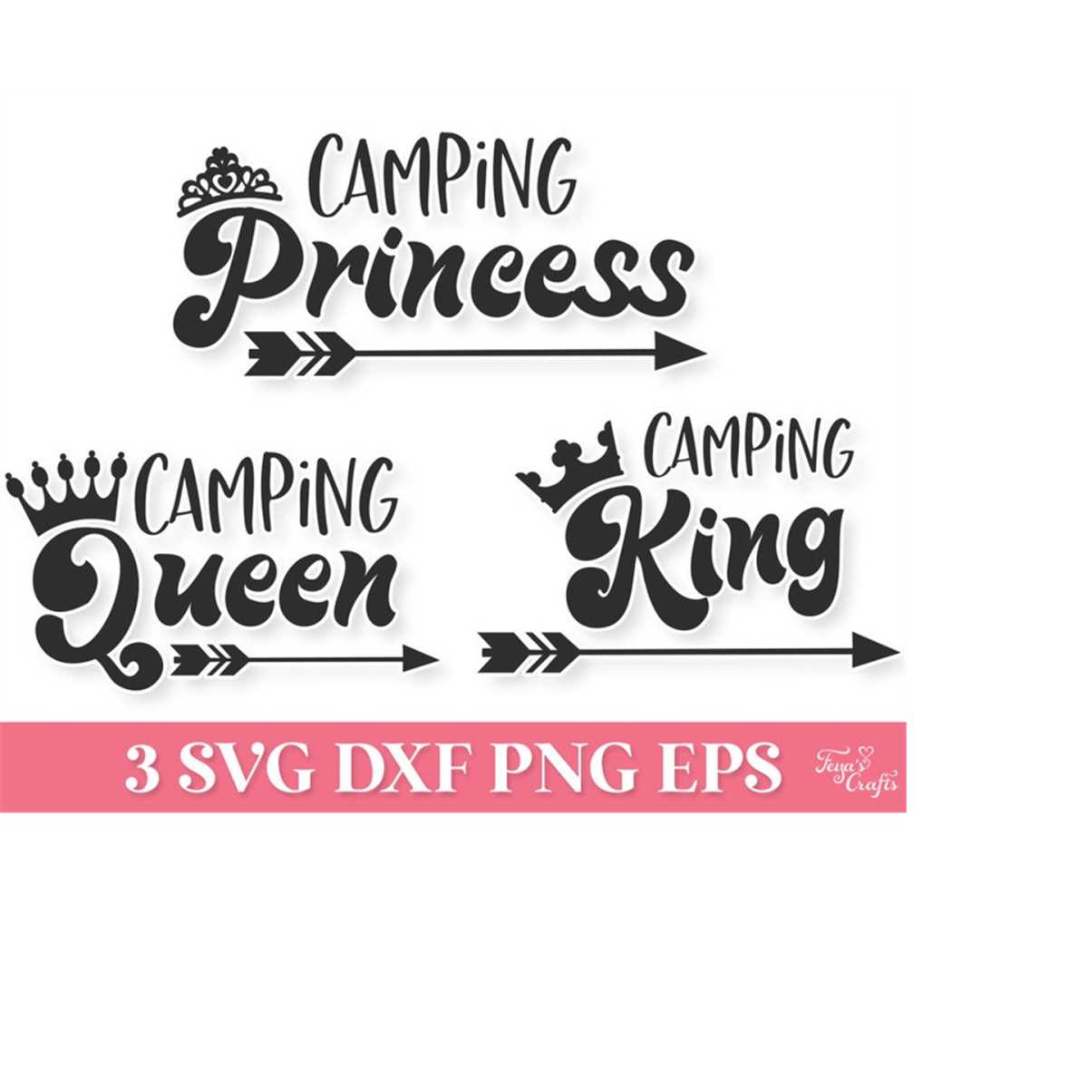 Camping Queen SVG, Camping Princess SVG, Camping King SVG, C | Inspire ...