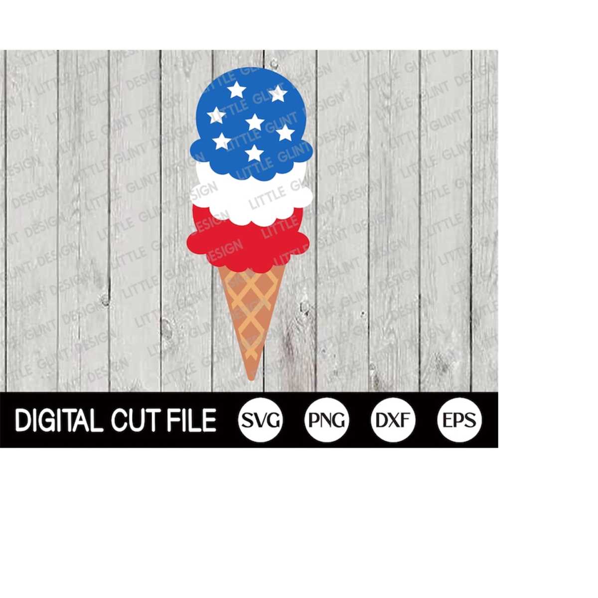 America Ice cream Clip Art, Fourth of July Svg, Summer Vacat | Inspire ...