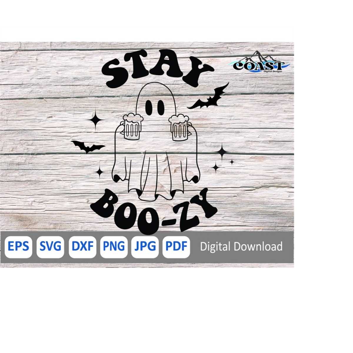 Cute Ghost SVG PNG PDF, Stay Boo-zy Svg, Halloween Shirt Svg | Inspire ...