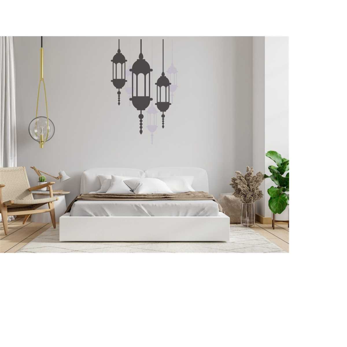 Lantern Wall Decal SVG, Lantern Cut File, Lantern SVG, Moroc | Inspire ...