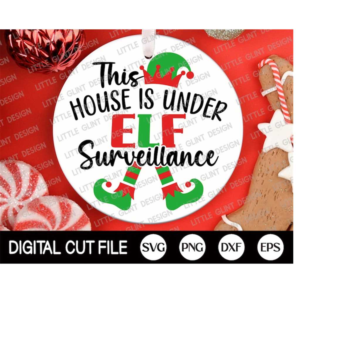 This house is under Elf surveillance SVG, Christmas Svg, Elf | Inspire Uplift