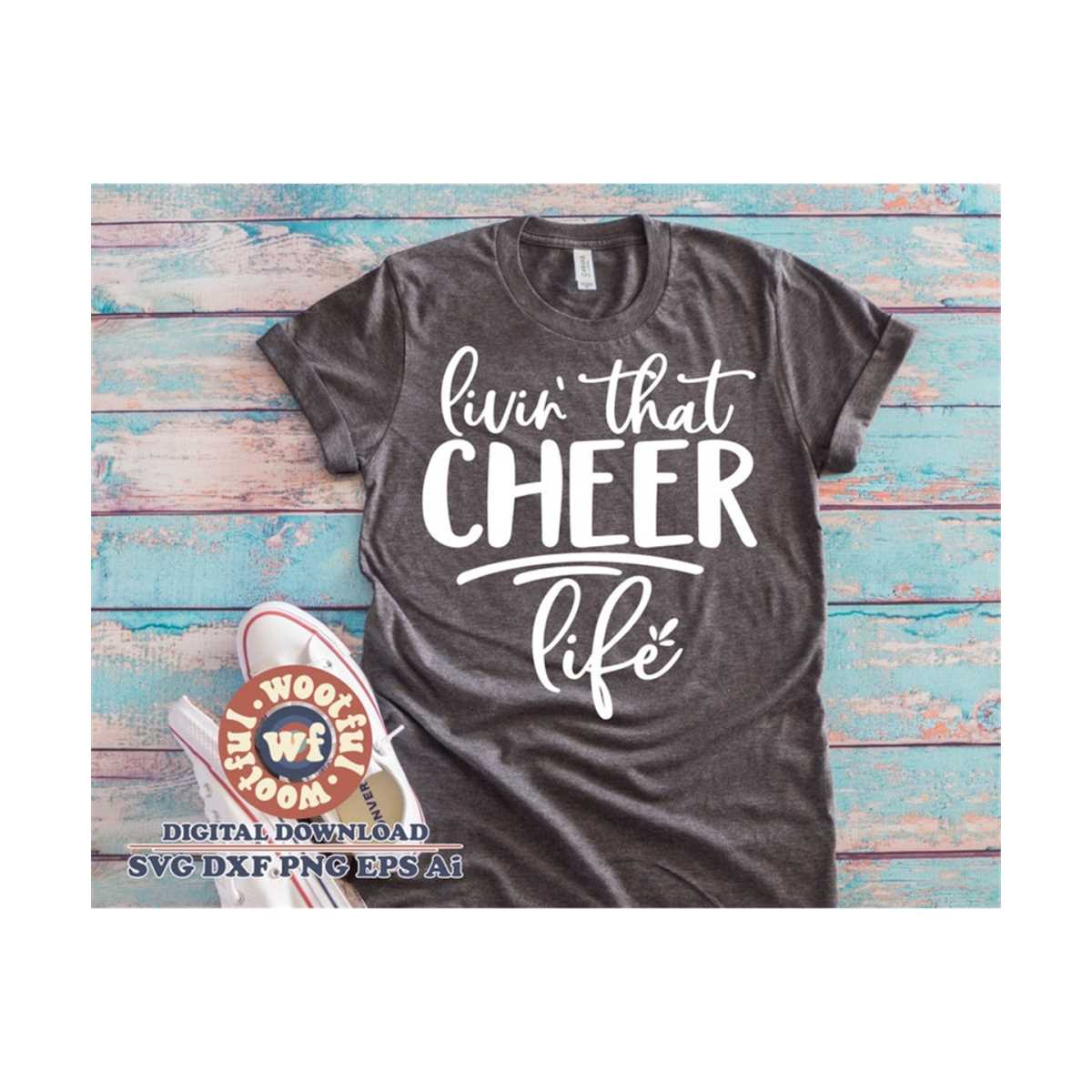 Living that Cheer Life svg, Cheerleading svg, Cheer mom svg, | Inspire ...