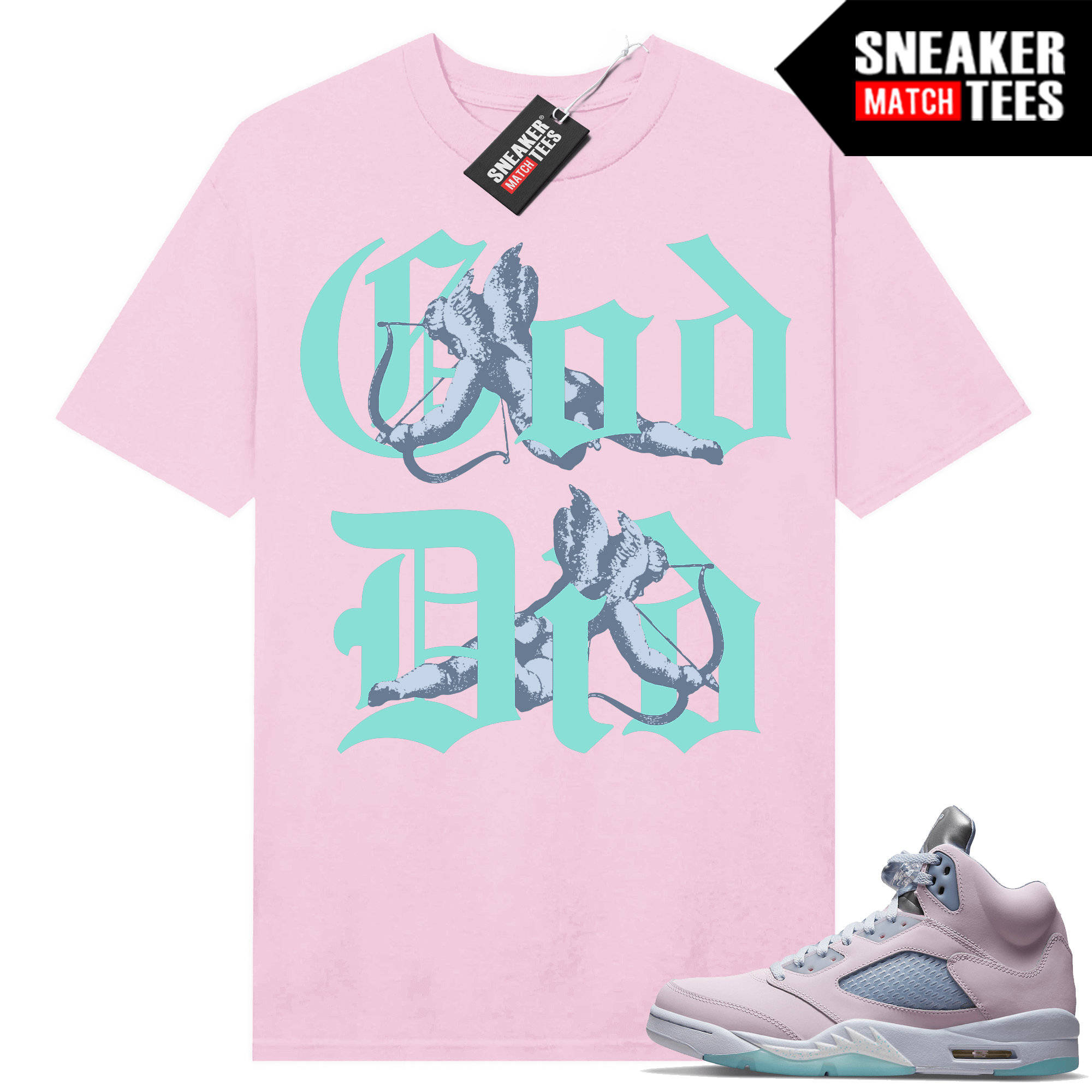 Easter 5s shirts to match Sneaker Tees Pink God Did.jpg | Inspire Uplift