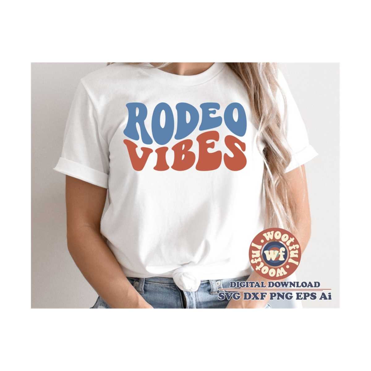 Rodeo Vibes svg, Wavy Stacked svg, Rodeo Fan svg, Rodeo Life | Inspire ...