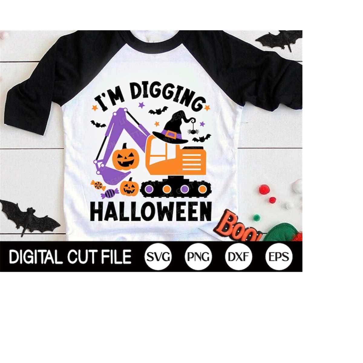 I'm Digging Halloween SVG, Kids Halloween Svg, Excavator Svg | Inspire ...