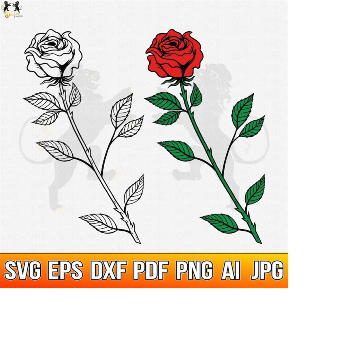 Rose Svg, Red Rose Svg, Flower Svg, Rose Vector, Rose Clipar | Inspire ...