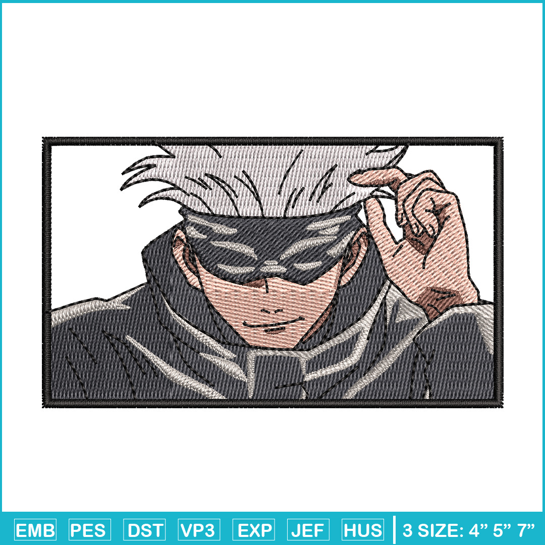 Satoru gojo embroidery design, Jujutsu embroidery, Anime des | Inspire ...
