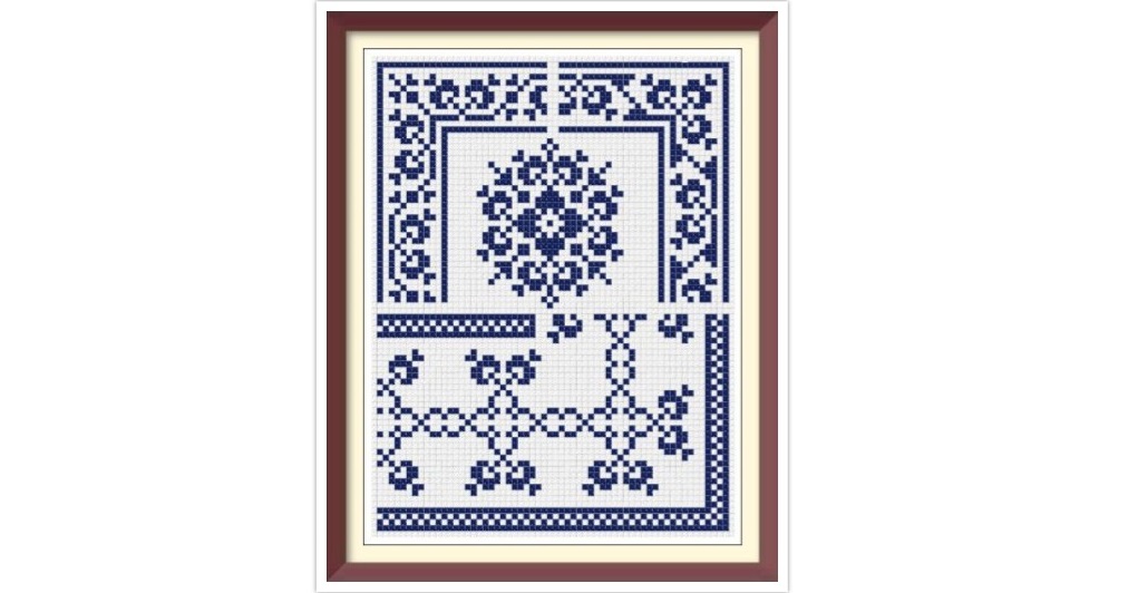 Borders - Cross Stitch Pattern - Corners, Inserts and Genera | Inspire ...