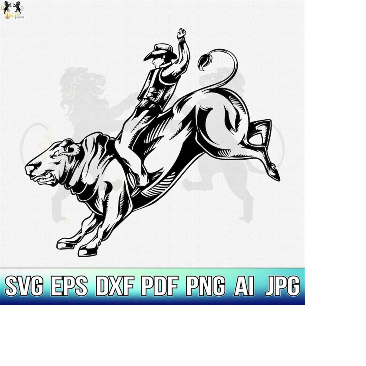 Bull Rider Svg, Rodeo Svg, Bull Svg, Cowboy Svg, Bull Riding | Inspire ...
