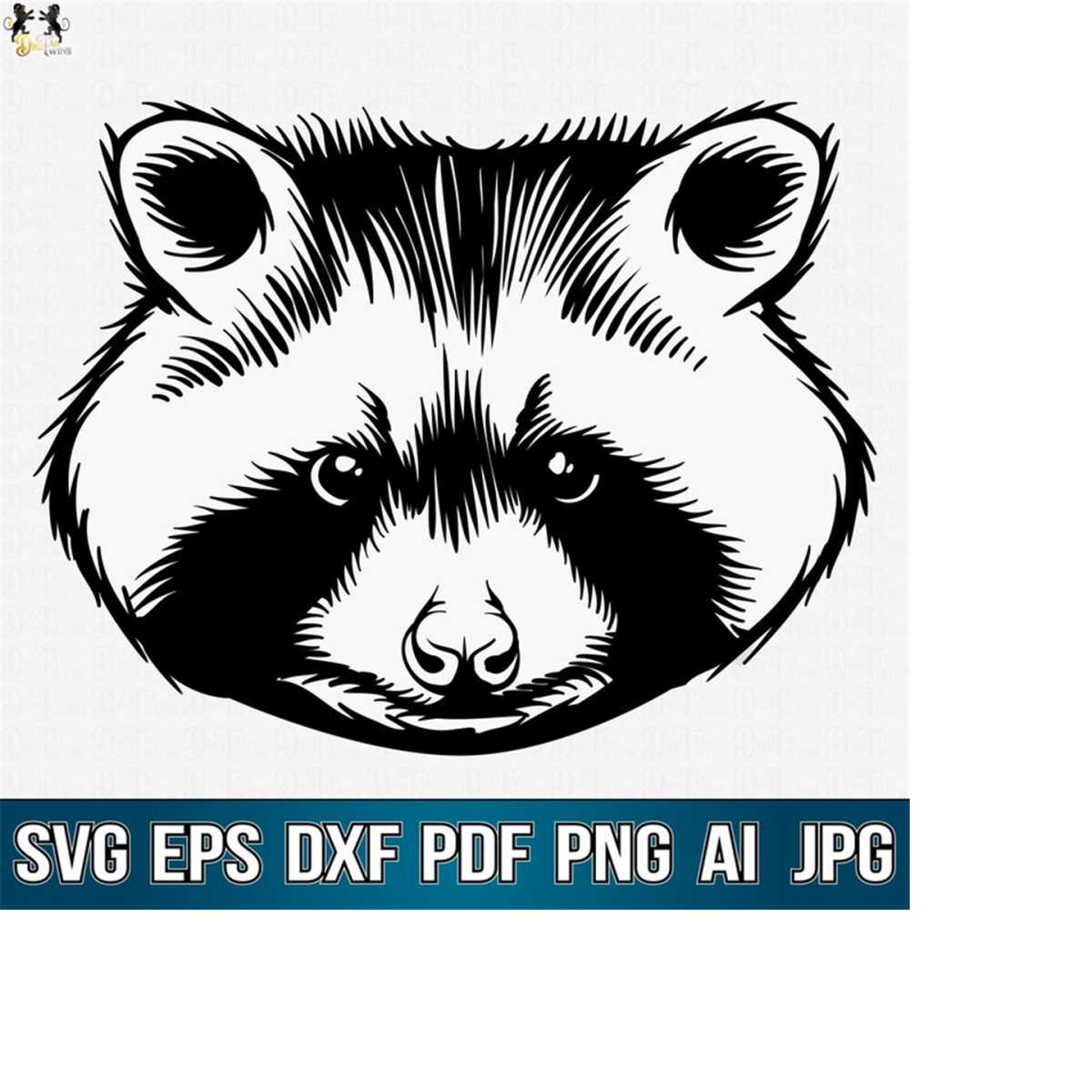Raccoon Svg, Raccoon Face Svg, Raccoon Clipart, Raccoon Cutf | Inspire ...