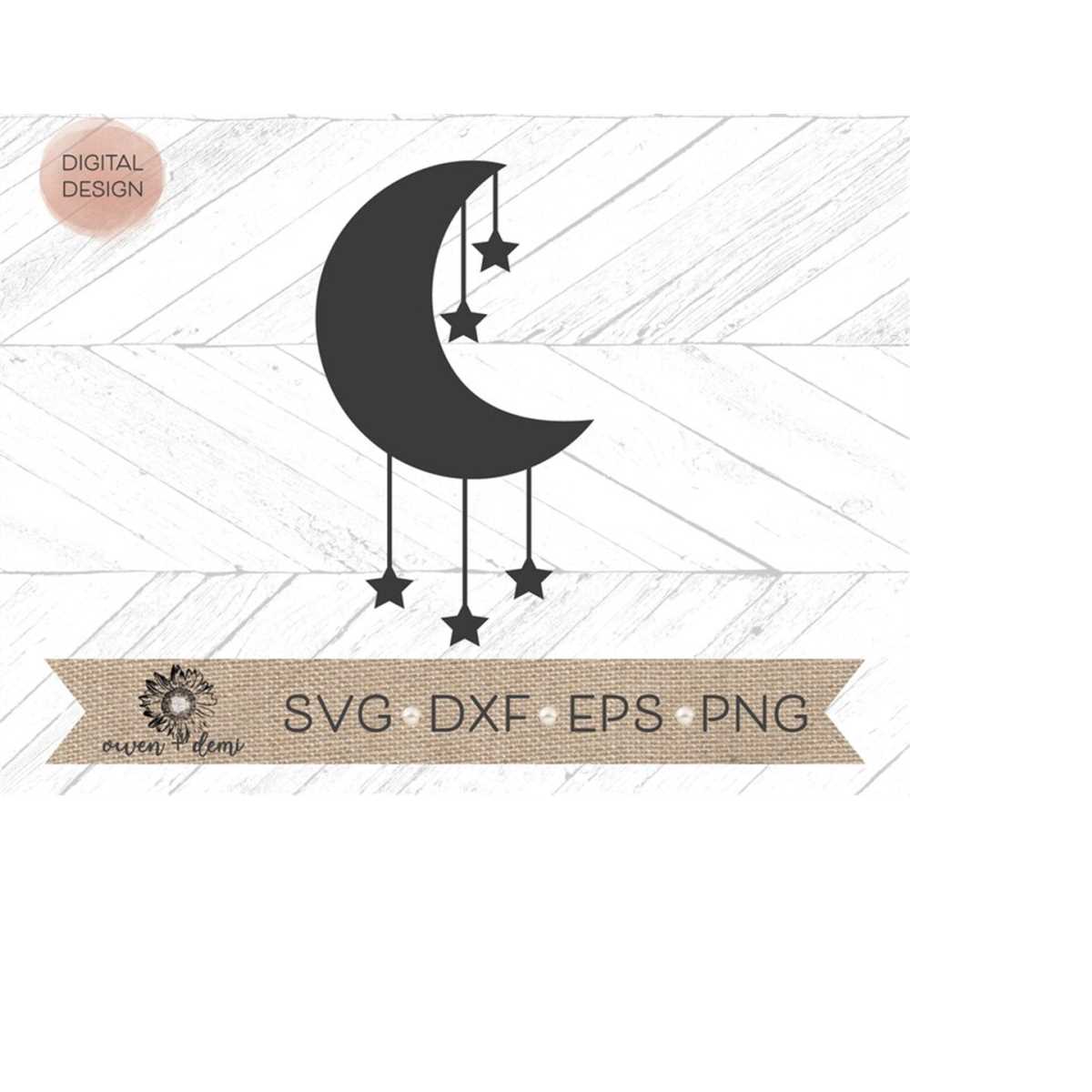 Moon svg - Moon star fall svg - star avg- Moon Cricut svg - | Inspire ...