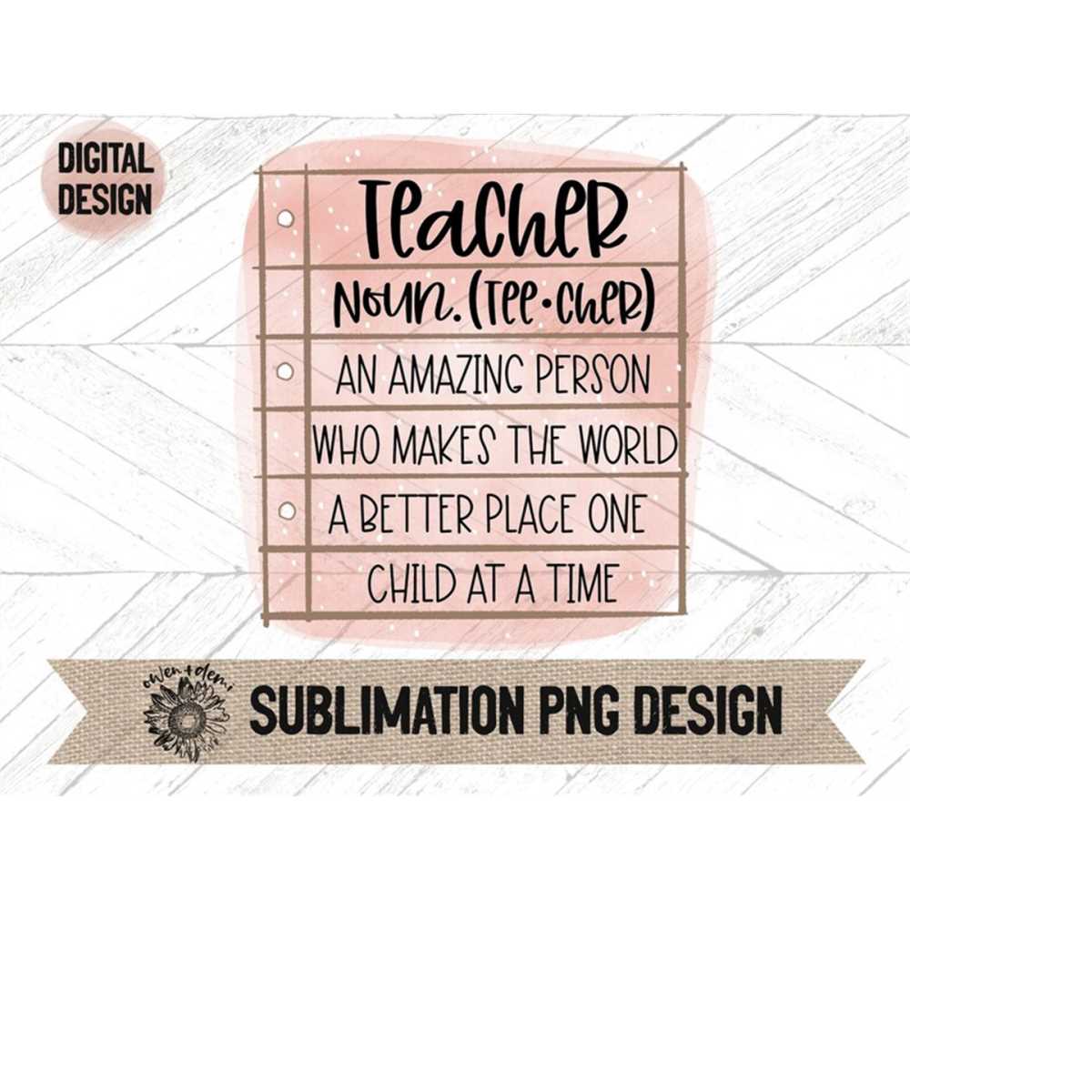 Teacher Noun PNG - Teacher PNG for Sublimation - Teacher png | Inspire ...