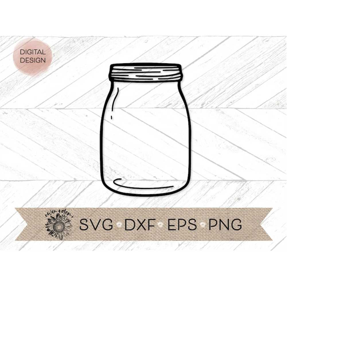 Jar svg - jar cut file - jar clip art | Inspire Uplift