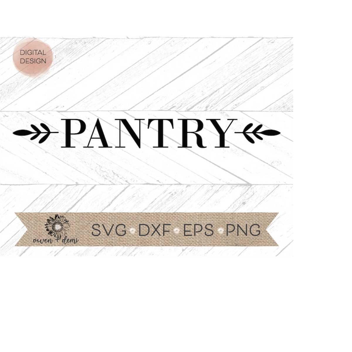 Pantry svg - Pantry sign svg - Pantry Cricut cut file - Pant | Inspire ...