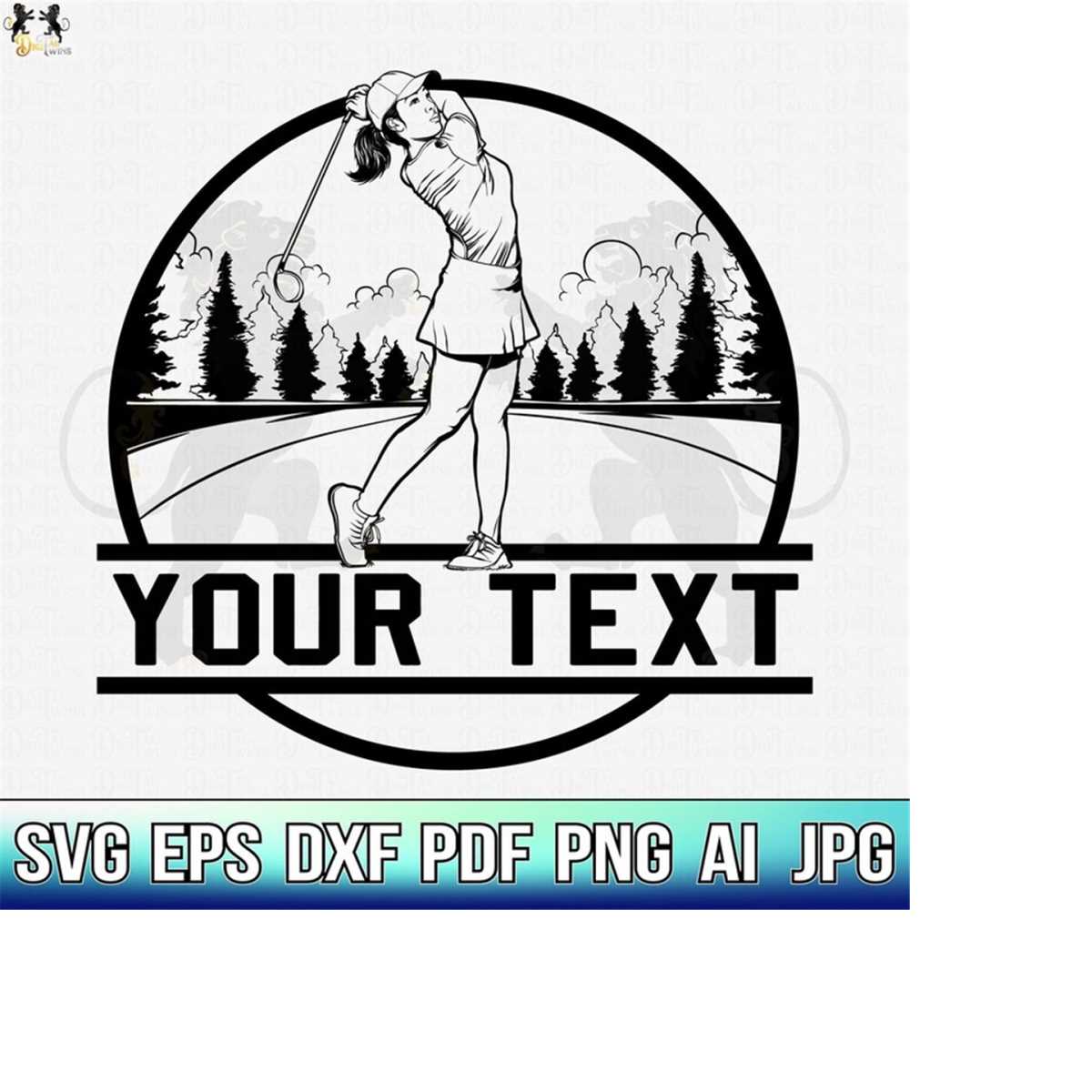 Golf Svg, Golf Name Frame Svg, Golf Ball Svg, Golf Clipart, - Inspire ...