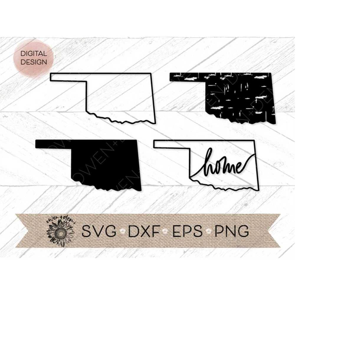 Oklahoma svg - Oklahoma outline svg- state svg - Oklahoma cl | Inspire ...