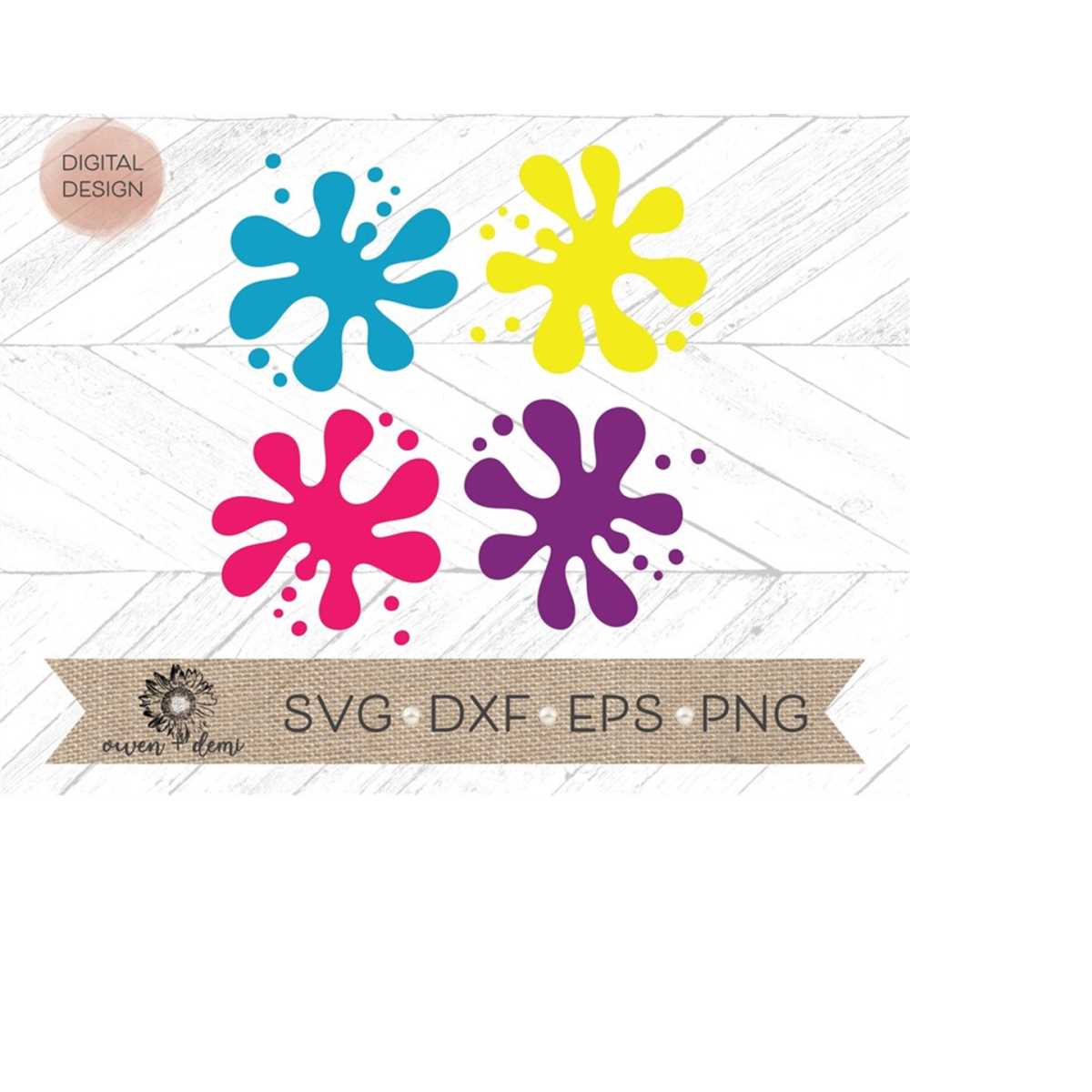 Paint Splatter Colorful SVG - colorful Paint Splatter clip a | Inspire ...