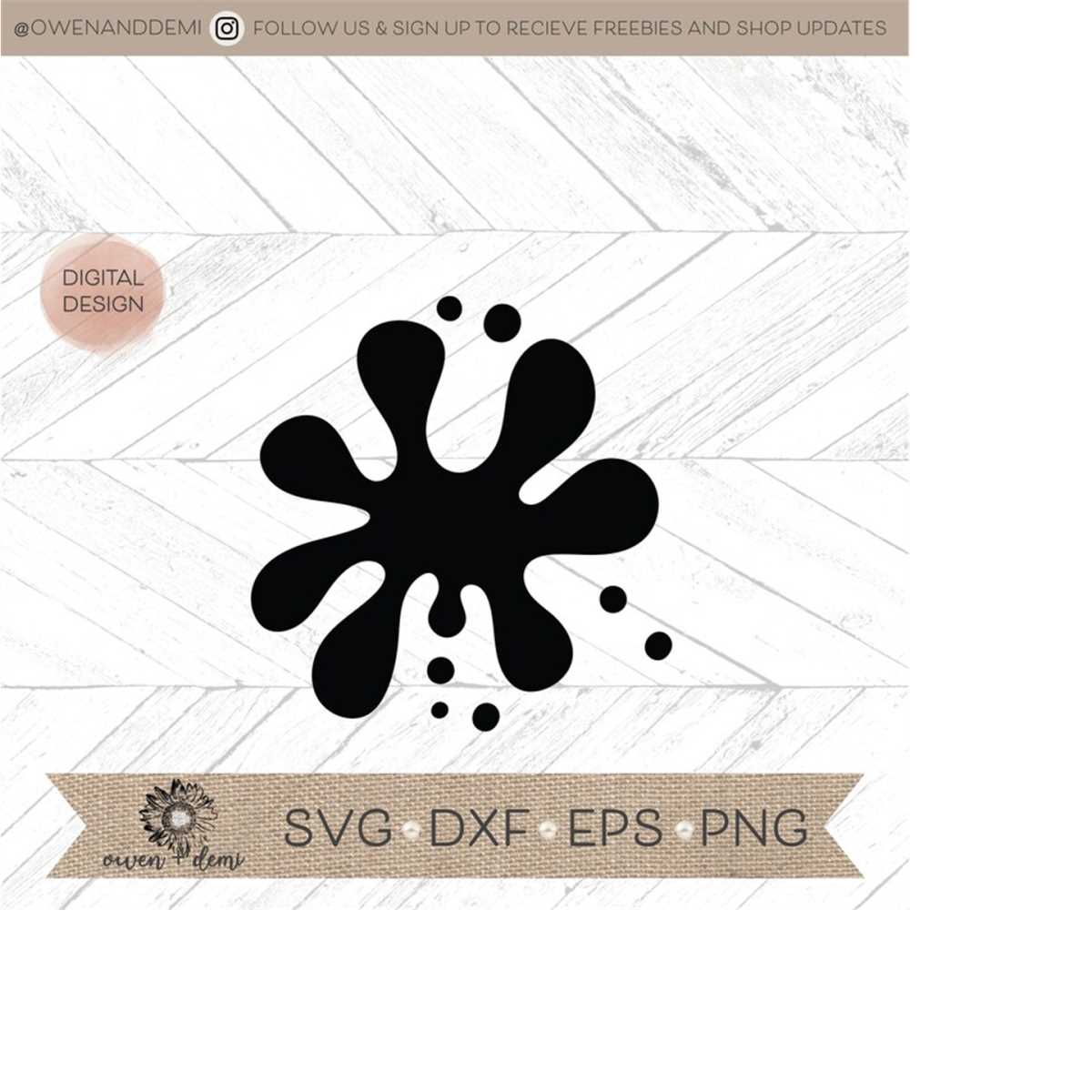 Paint Splatter SVG - Single Paint Splatter svg - Paint drip | Inspire ...