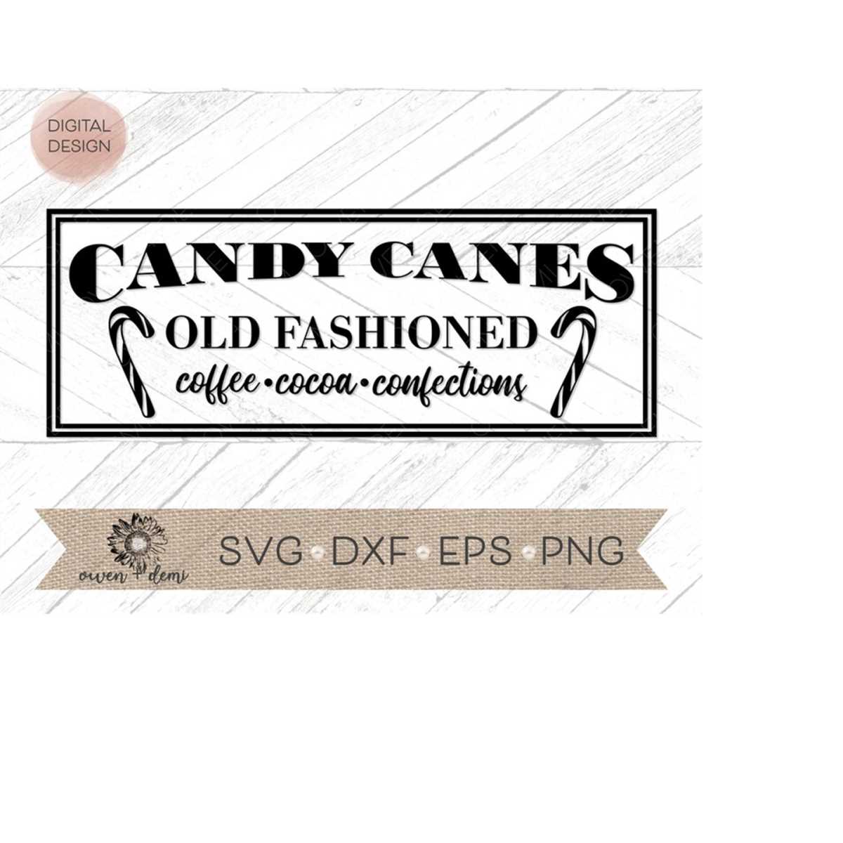 Candy Canes Sign Svg | Inspire Uplift