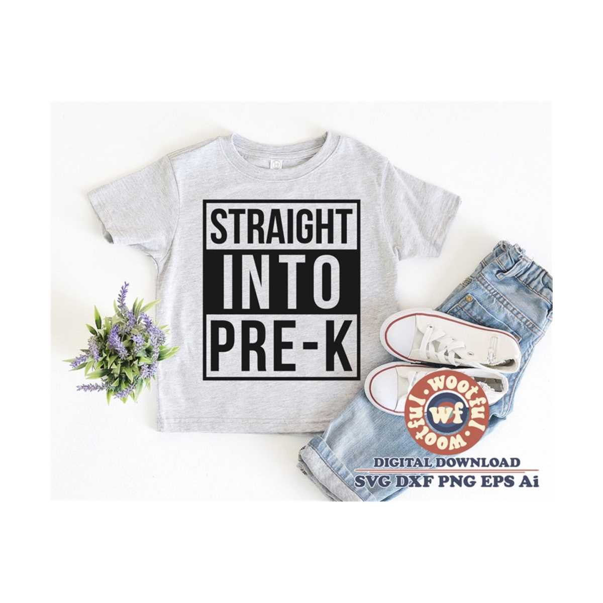 Straight Into Pre-K svg, Pre-K svg, Preschool svg, Back to S | Inspire ...
