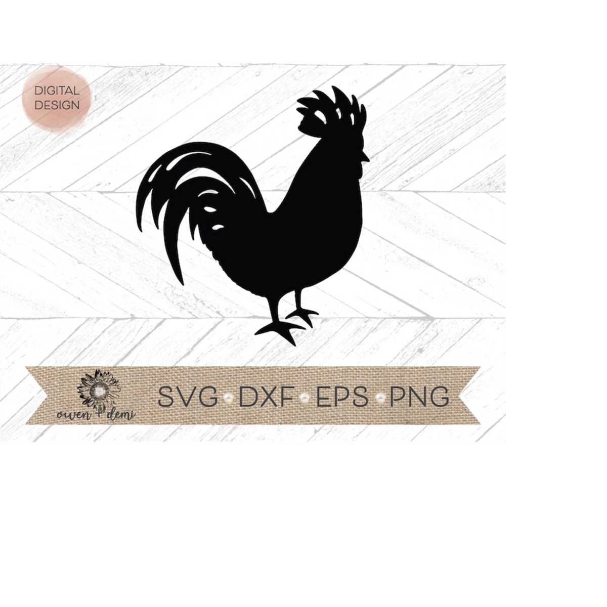 Rooster svg - rooster clip art - rooster cut file - rooster | Inspire ...