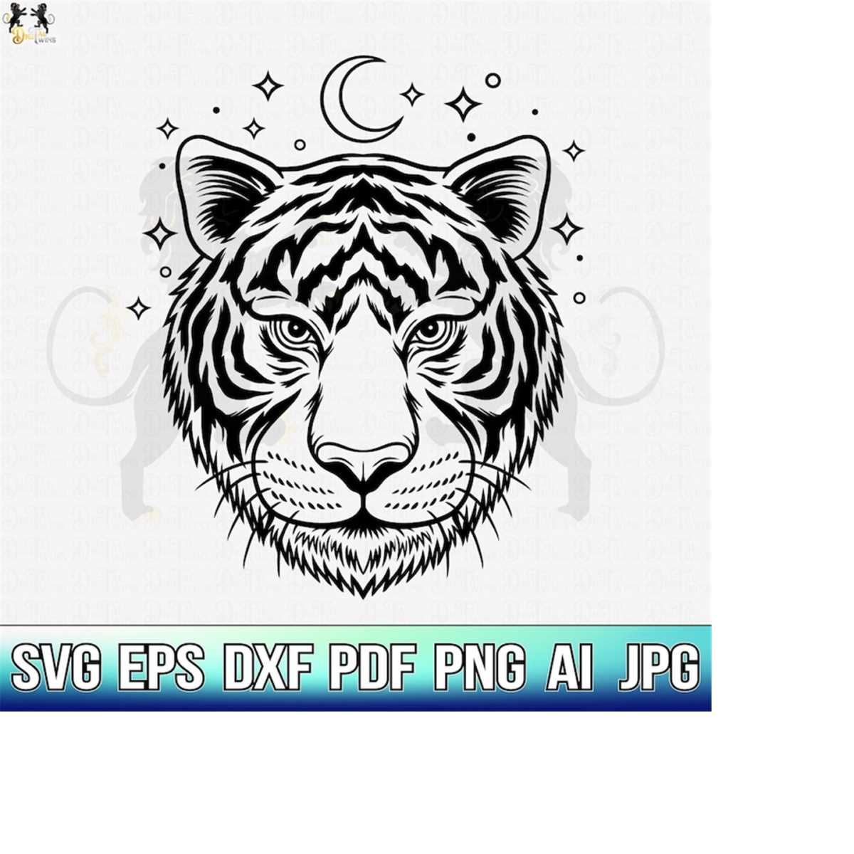 Tiger Svg, Tiger Face Svg, Tiger Head Svg, Tiger Head Vector | Inspire ...