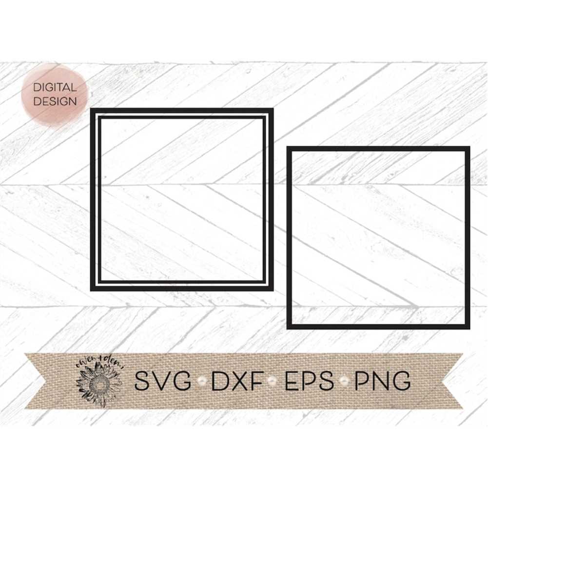 Square border svg - Square lined frame svg - Sign square bor | Inspire ...
