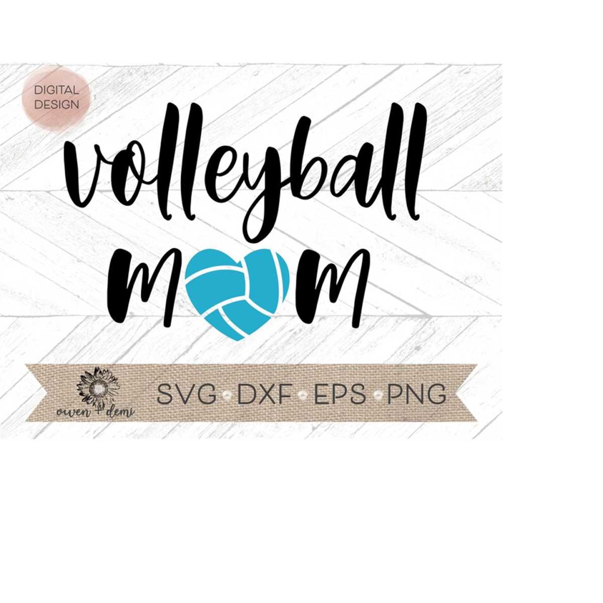 Volleyball Mom svg - Volleyball heart svg - Mom volleyball | Inspire Uplift