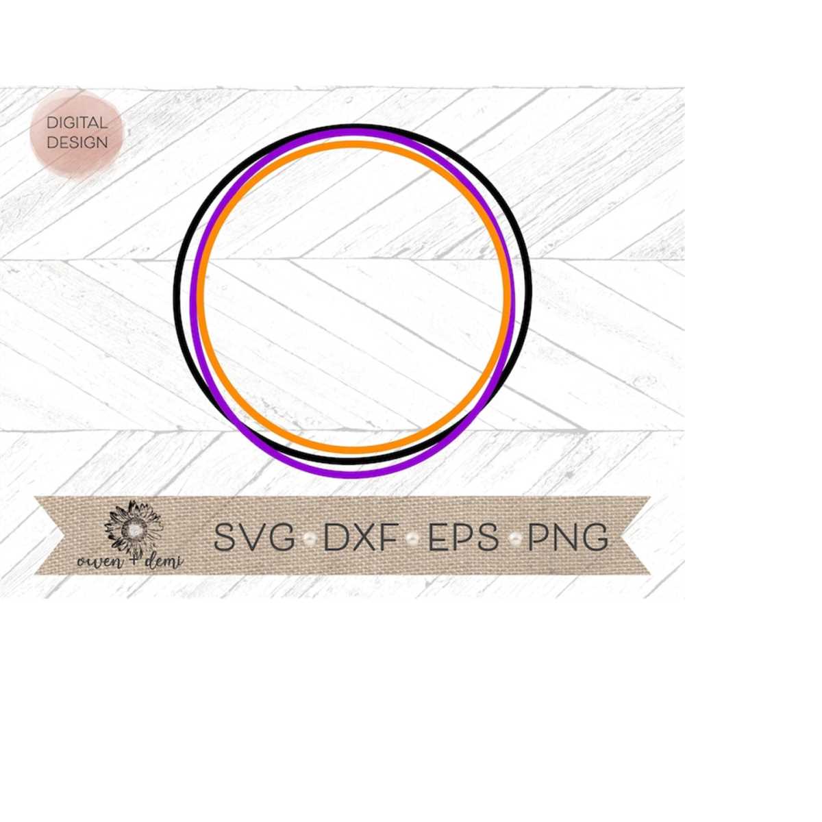 Halloween Sketch Circle SVG - orange purple black circle SVG | Inspire ...