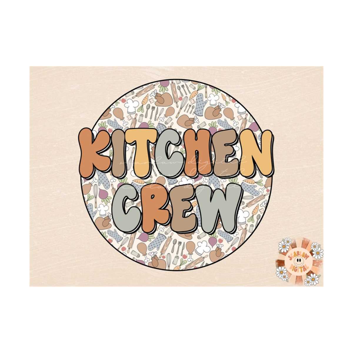 Kitchen Crew Thanksgiving PNG-Sublimation Design Download-Co | Inspire ...