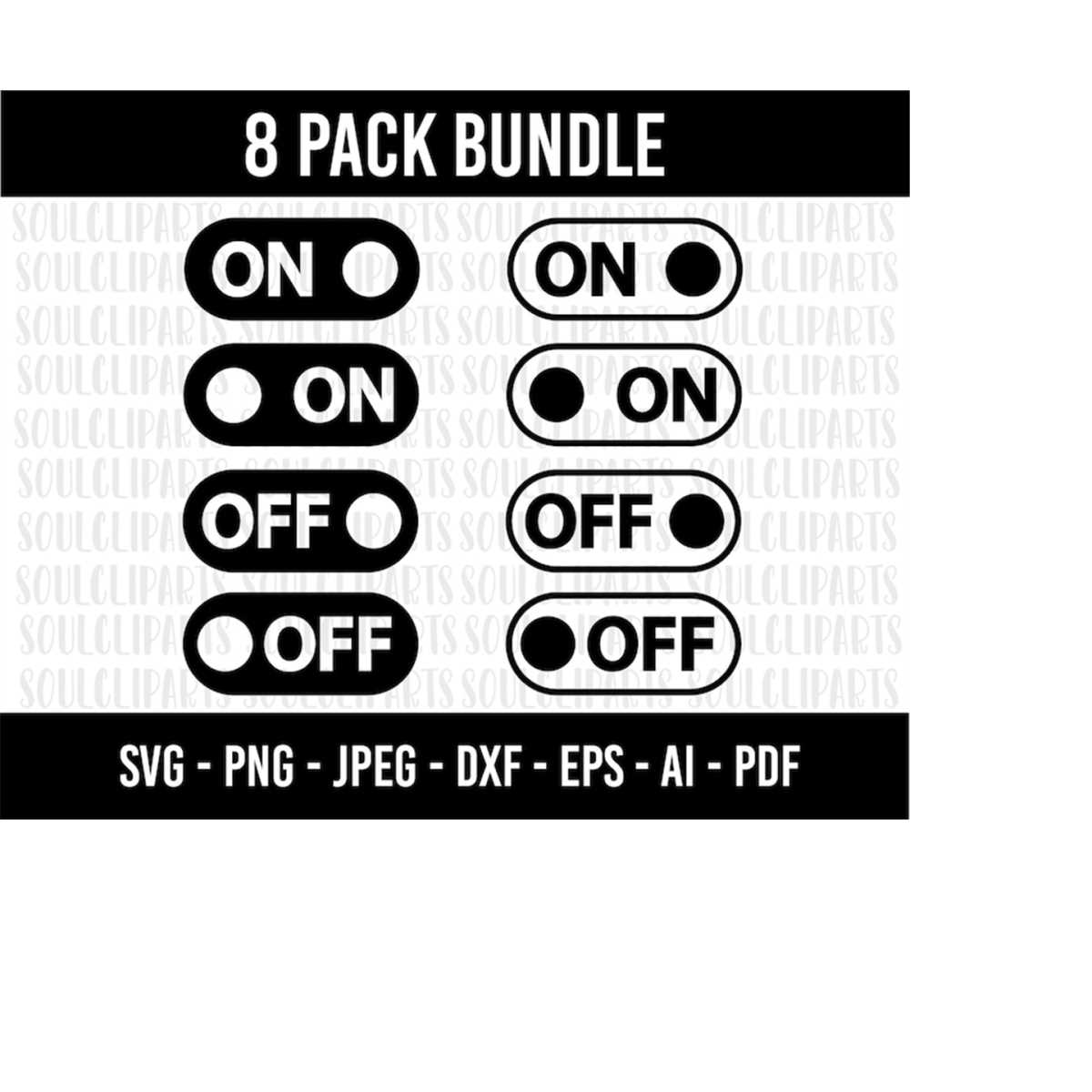 COD652- On Off Switch Svg, On Off Toggle Svg, Power Button S | Inspire ...