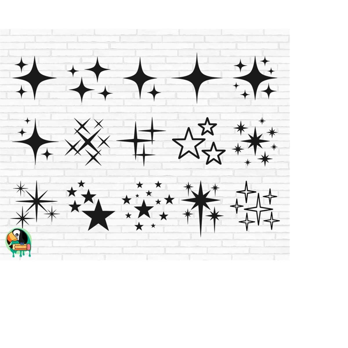 Sparkle Stars SVG, Star svg, Sparkle svg, Stars Pattern svg, | Inspire ...